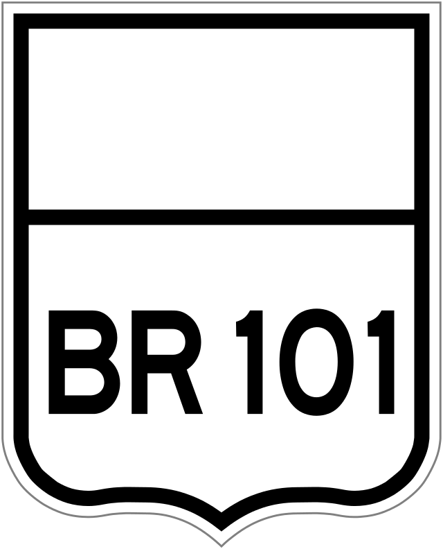Viajando de carro com a família.: BR-101.