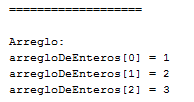 Arreglos de enteros