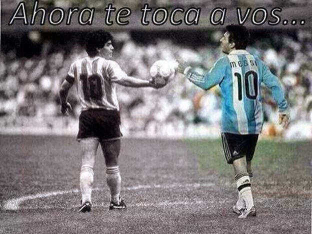 Memes de Internet: Ahora te toca a vos - maradona pasandole la pelota a ...