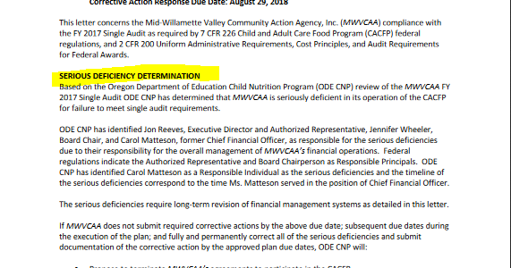 CANDO Archive: ODE to MWVCAA: "Seriously Deficient"
