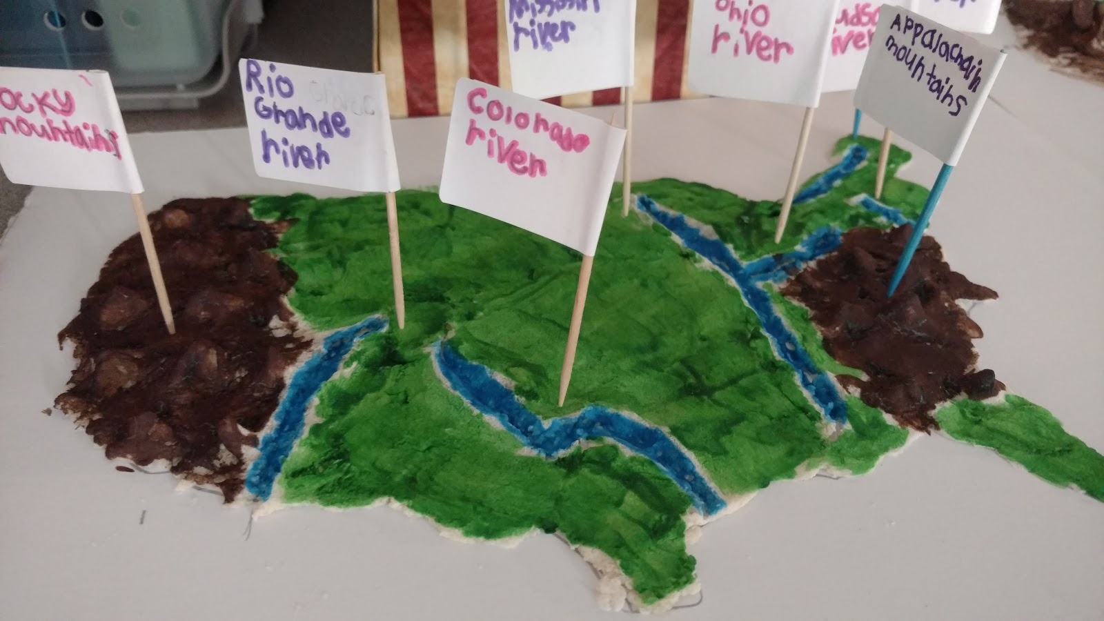 Mrs. Rice's Third Grade Family: Map Project is in the books!
