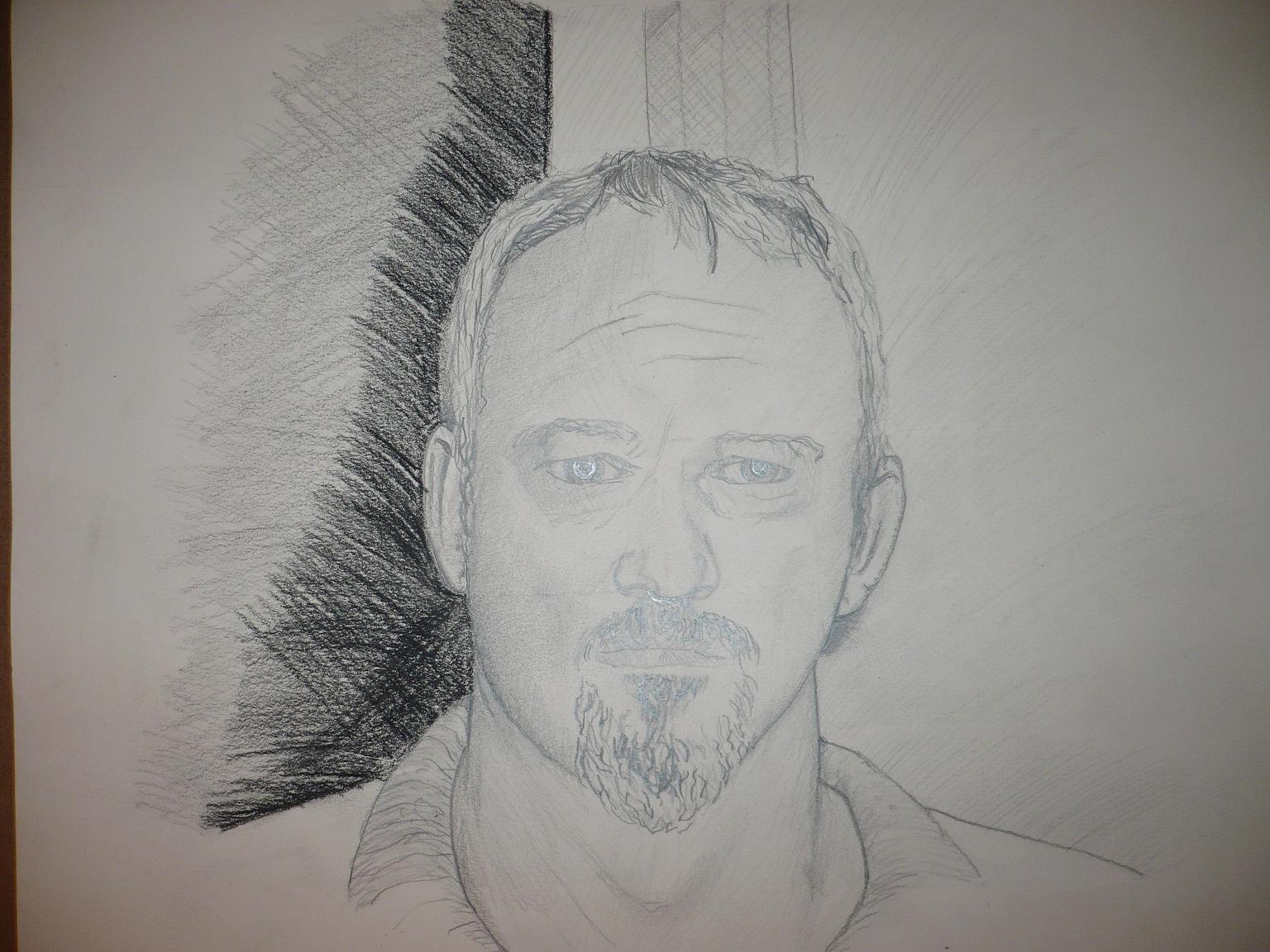 Ron Leighton - Fantasy Author: Self Portrait - Life Drawing 101