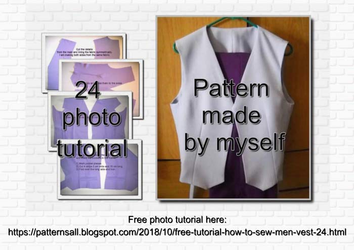 Men's Vest Pattern for Sewing