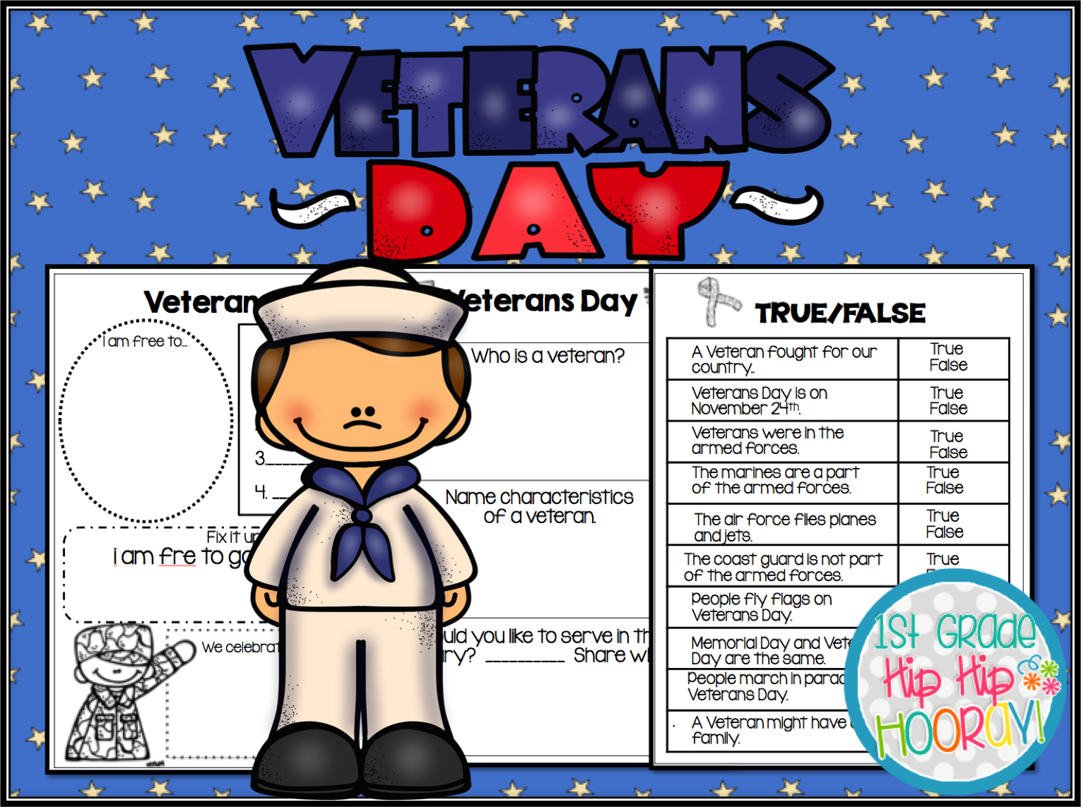 1st Grade Hip Hip Hooray!: Veterans Day...November 11th