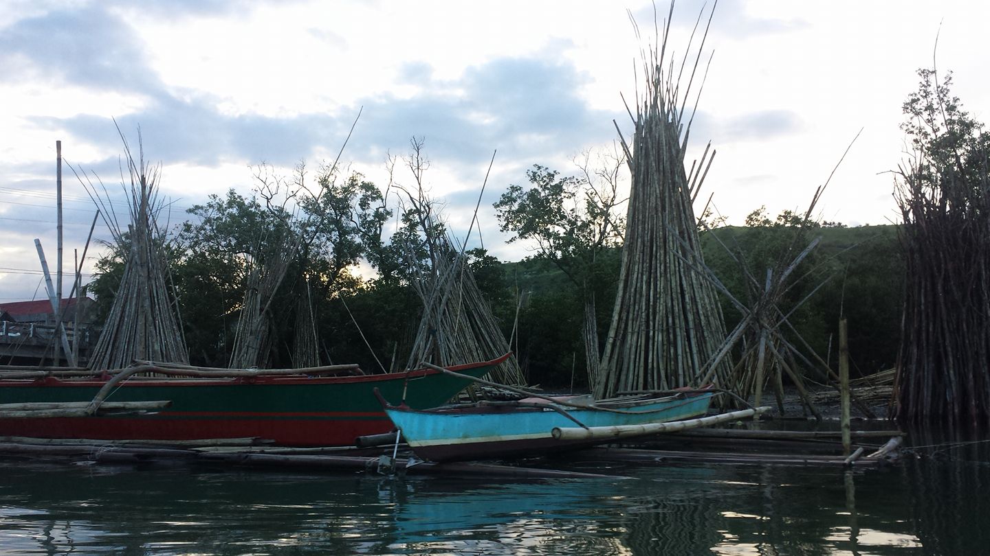 Jiabong also produces lots of mussels so we got to see mussel cages ...