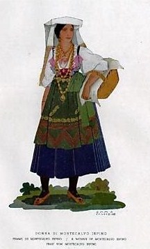 Montecalvo e dintorni...: La "Pacchiana" di Montecalvo Irpino 1932.