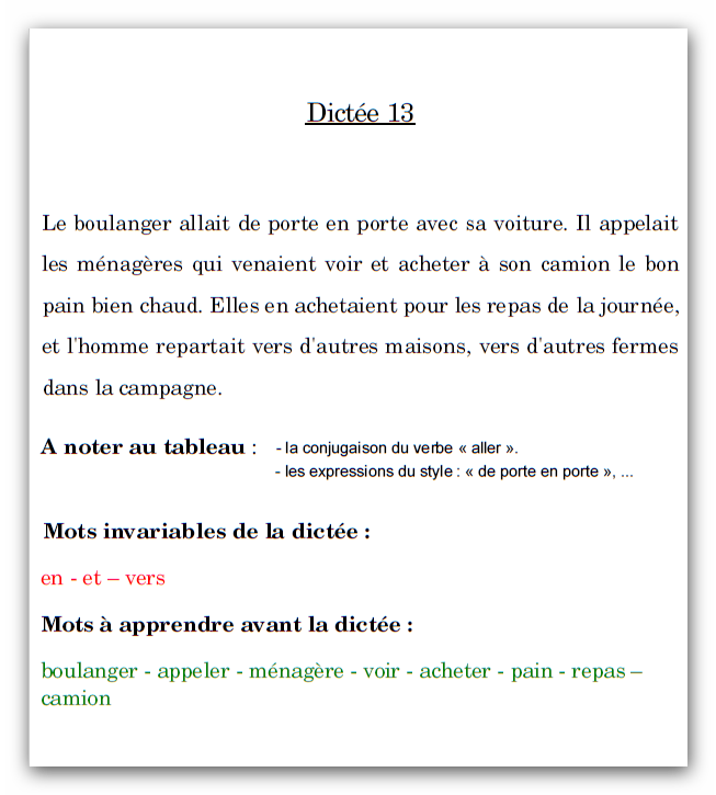 36 dictées pour 36 semaines..4eme année - موارد المعلم