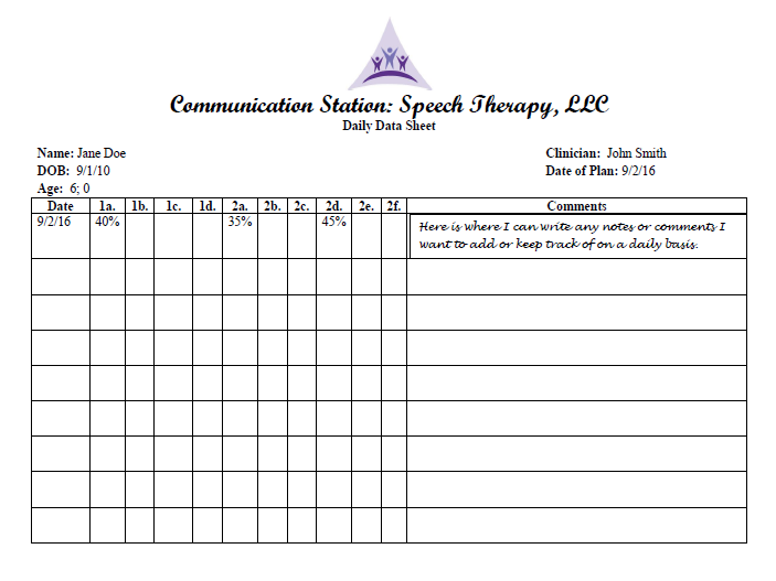 Communication Station: Speech Therapy PLLC: Progress Monitoring ...