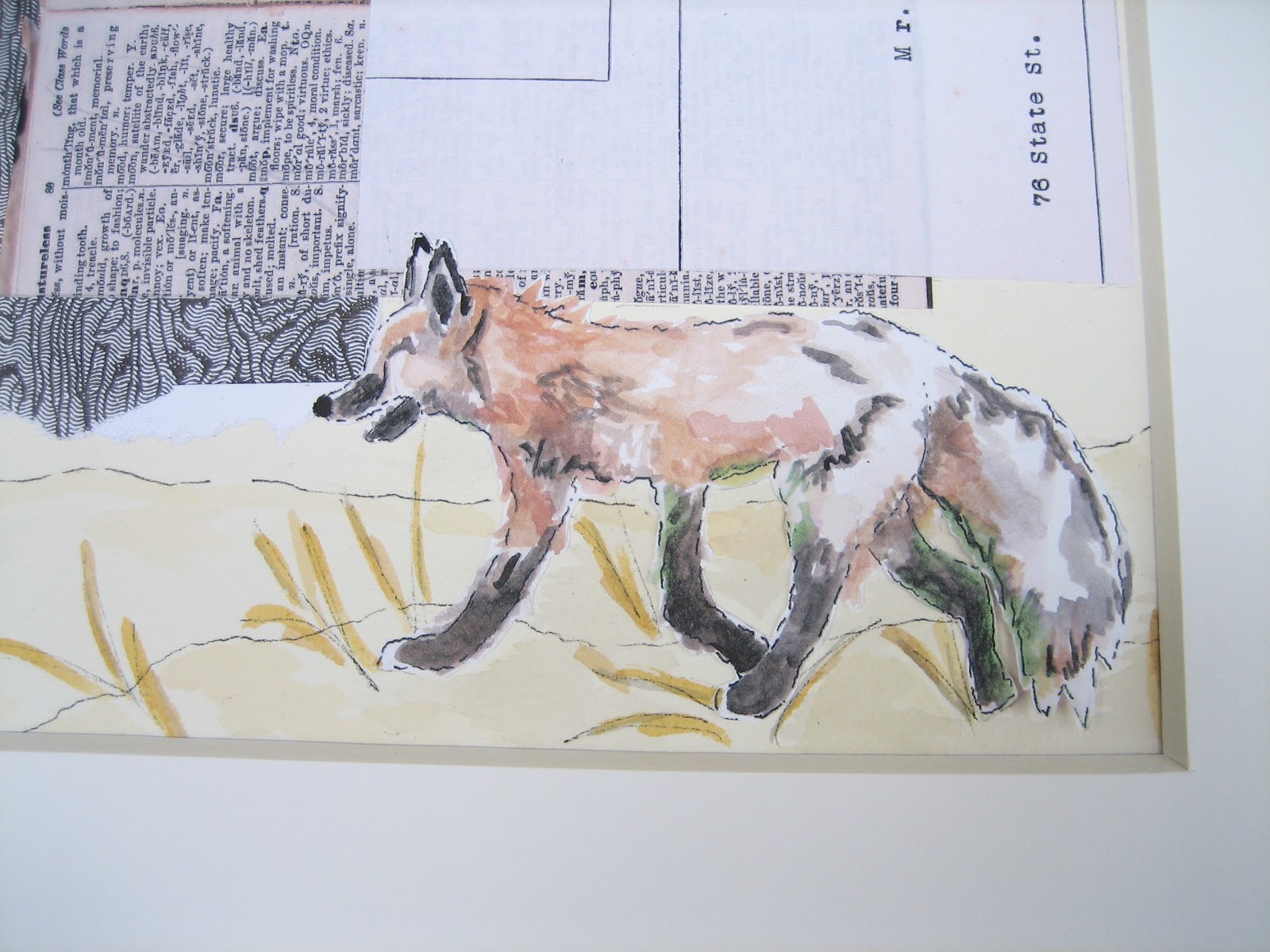 Hastypearl: Watercolor Fox Collage