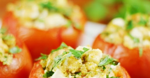 Feta-Stuffed Tomatoes | The Kitchen is My Playground