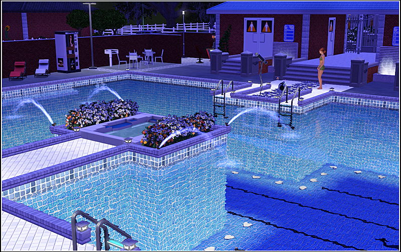 My Sims 3 Blog: Swimming Center Community Lot by Melissa