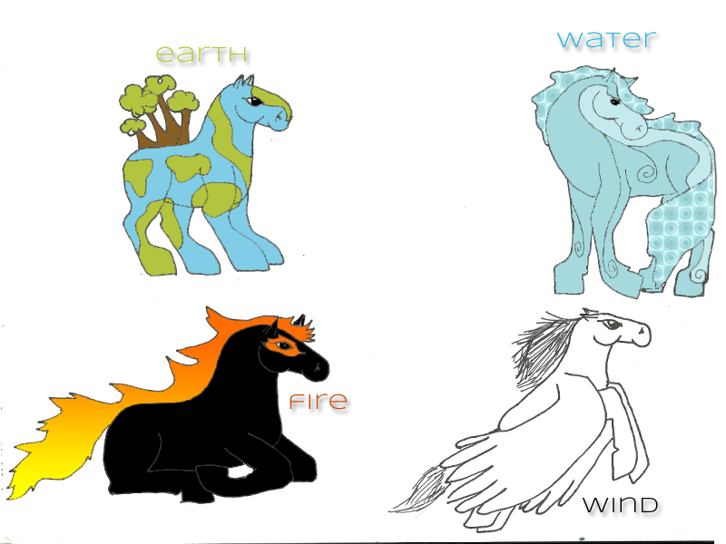 Addi's Epic Blog: Element Horses