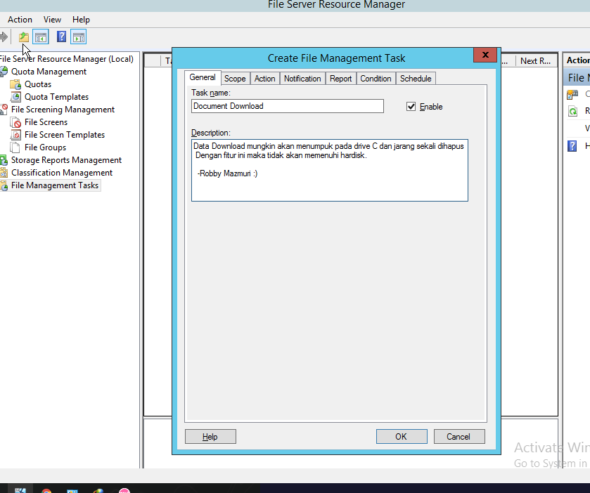Konfigurasi Windows Server: Konfigurasi File Server
