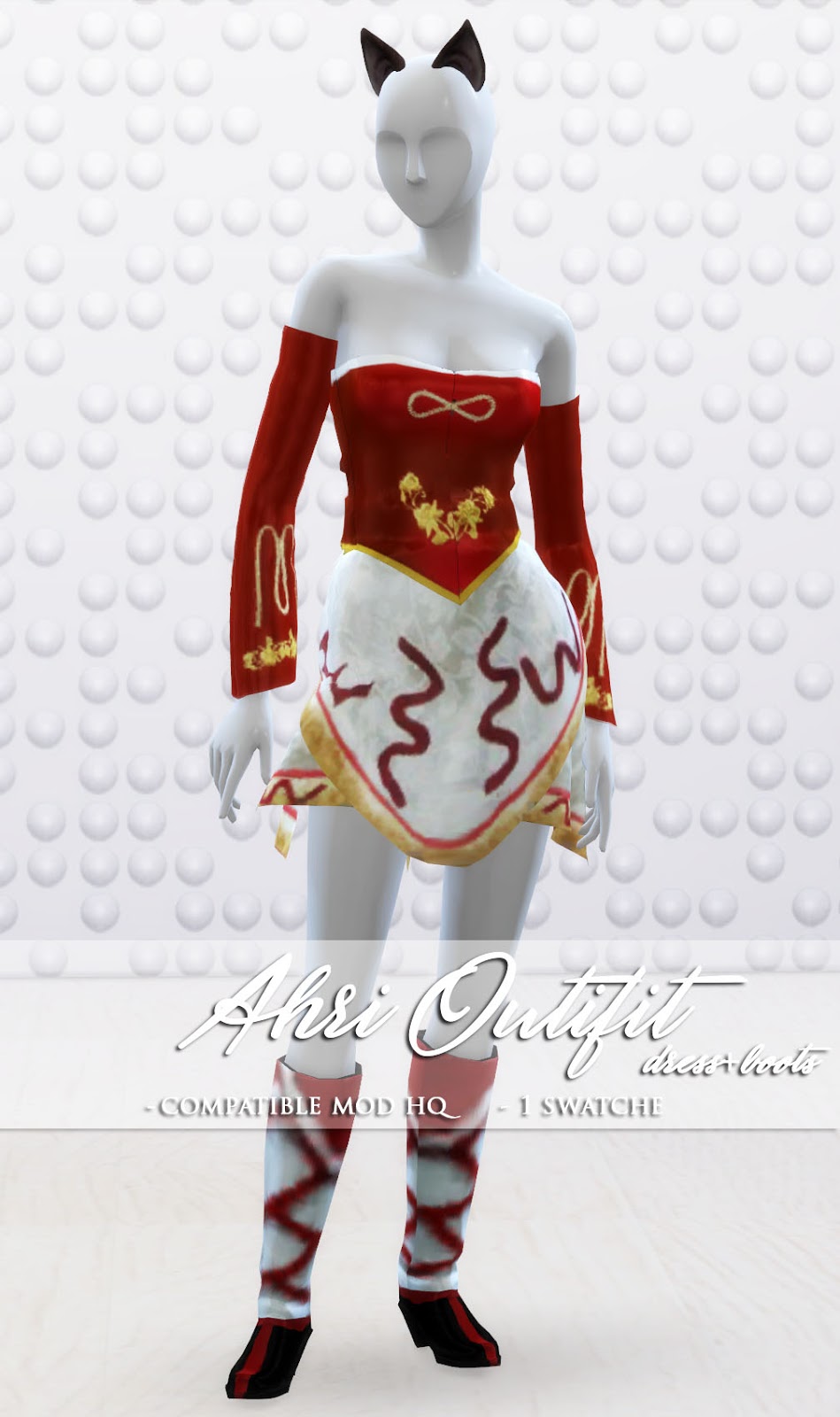 Ahri Outfit - Bommie Sims