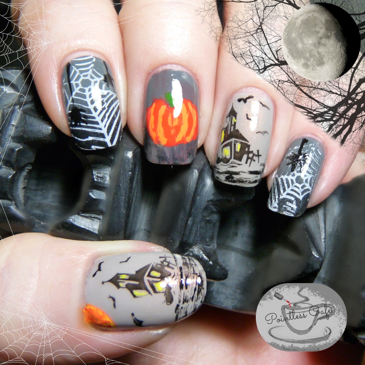 Halloween Nail Art | Pointless Cafe