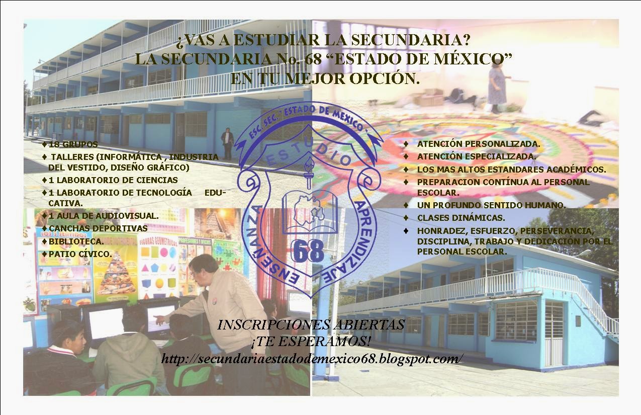 Escuela Secundaria "Estado de México" No. 68: INSCRIPCIONES ABIERTAS ...