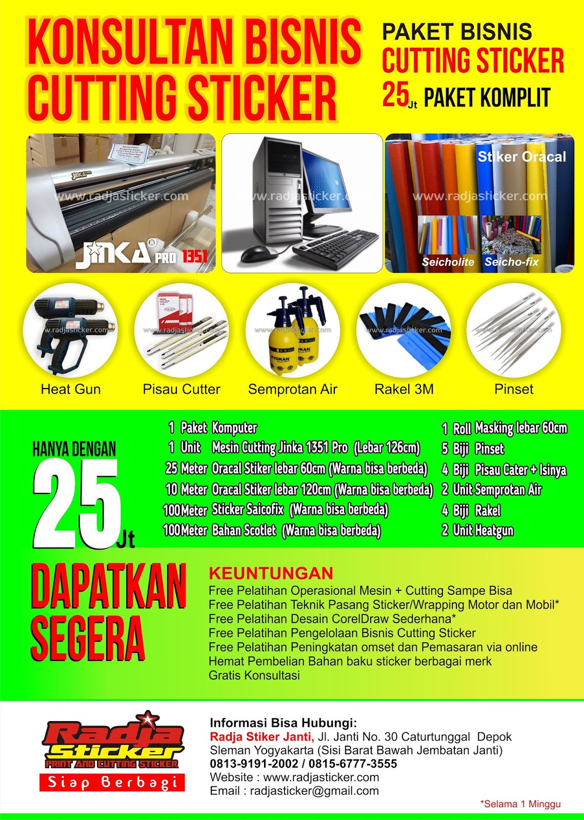 Paket Usaha Cutting Sticker | Cara Mudah Bisnis Cutting Sticker - Radja ...