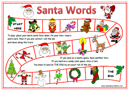RSBF: Christmas Sight Word game