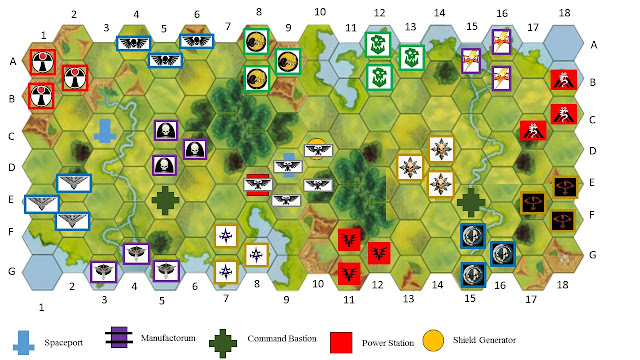 Didcot Wargames Club: Medusa IV- 40k map campaign