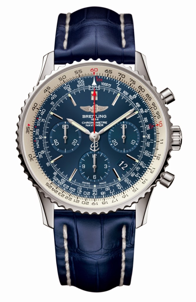 Swiss Design Watches: A Breitling Navitimer in Blue - Special Edition Watch
