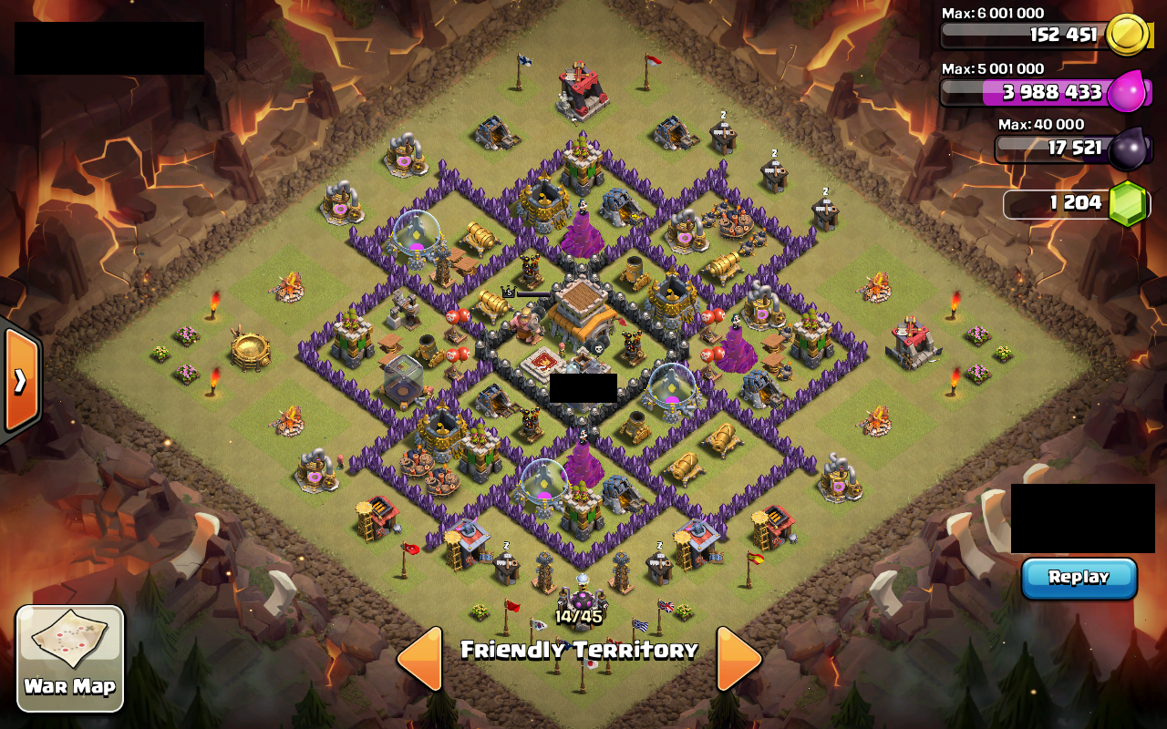 COC BASE 99: TH 8 War Base 41