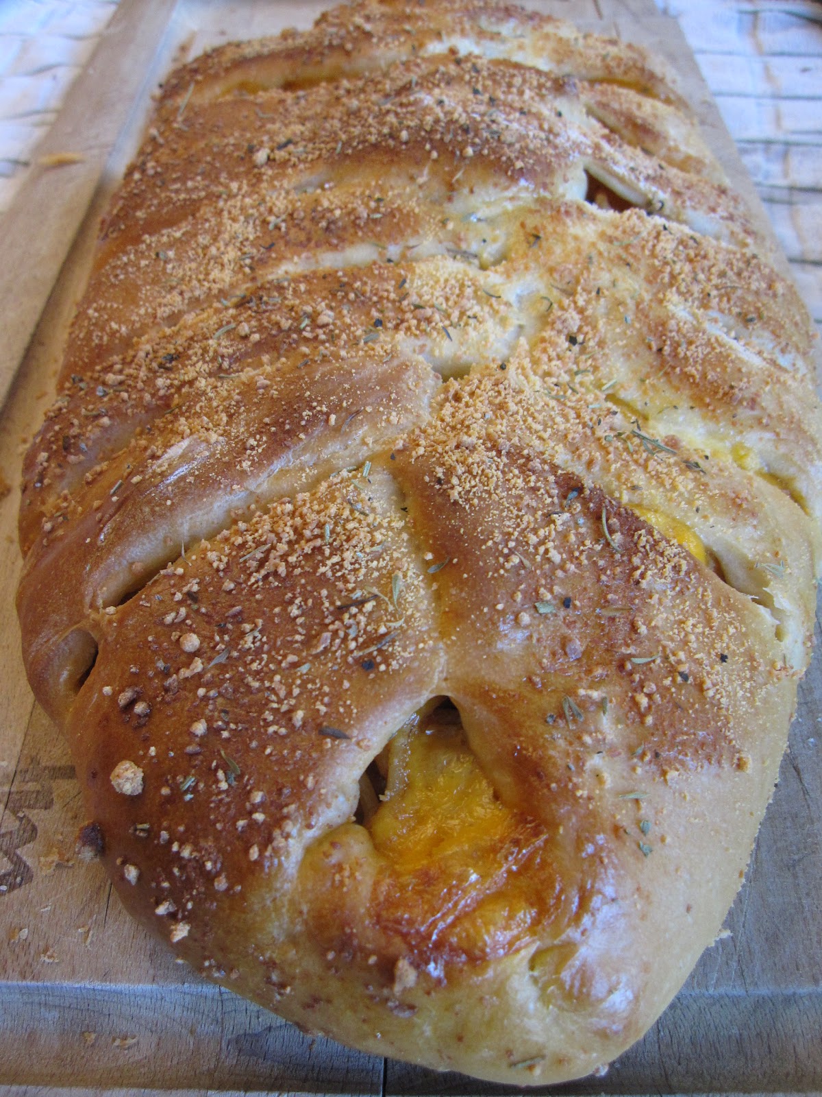 Braided Spaghetti Bread | A Taste of Madness