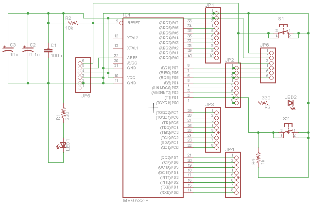 Sistem Minimum ATmega32 Lanjutan, Dasar - Menengah - Aozon