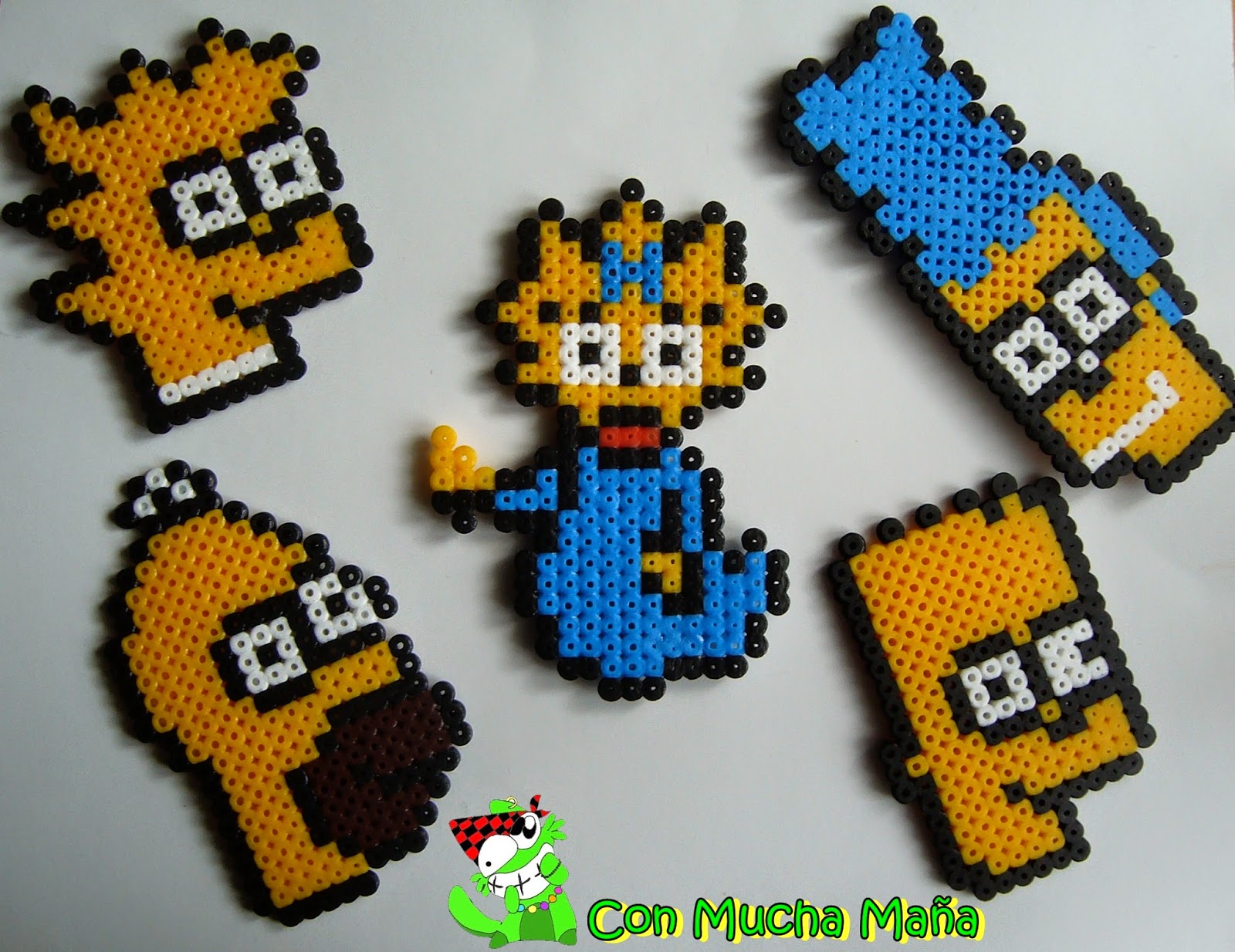 Con mucha maña • Creación y diseño de abalorios•: simpsons hama beads