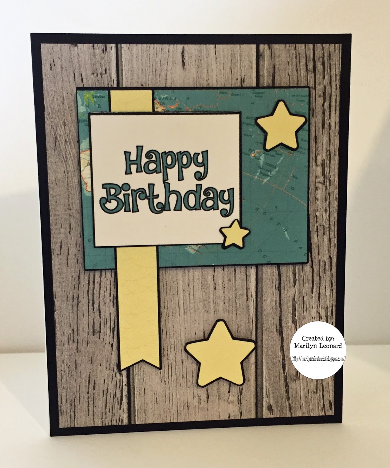 Marilyn s Cricut Cards Masculine Birthday Card Marilyn s Cricut Cards Masculine Birthday Card