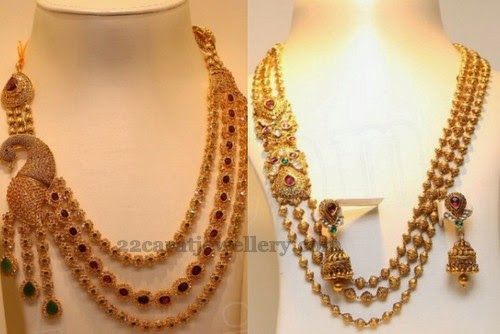 Uncut Trendy Set and Chandra Haar - Jewellery Designs