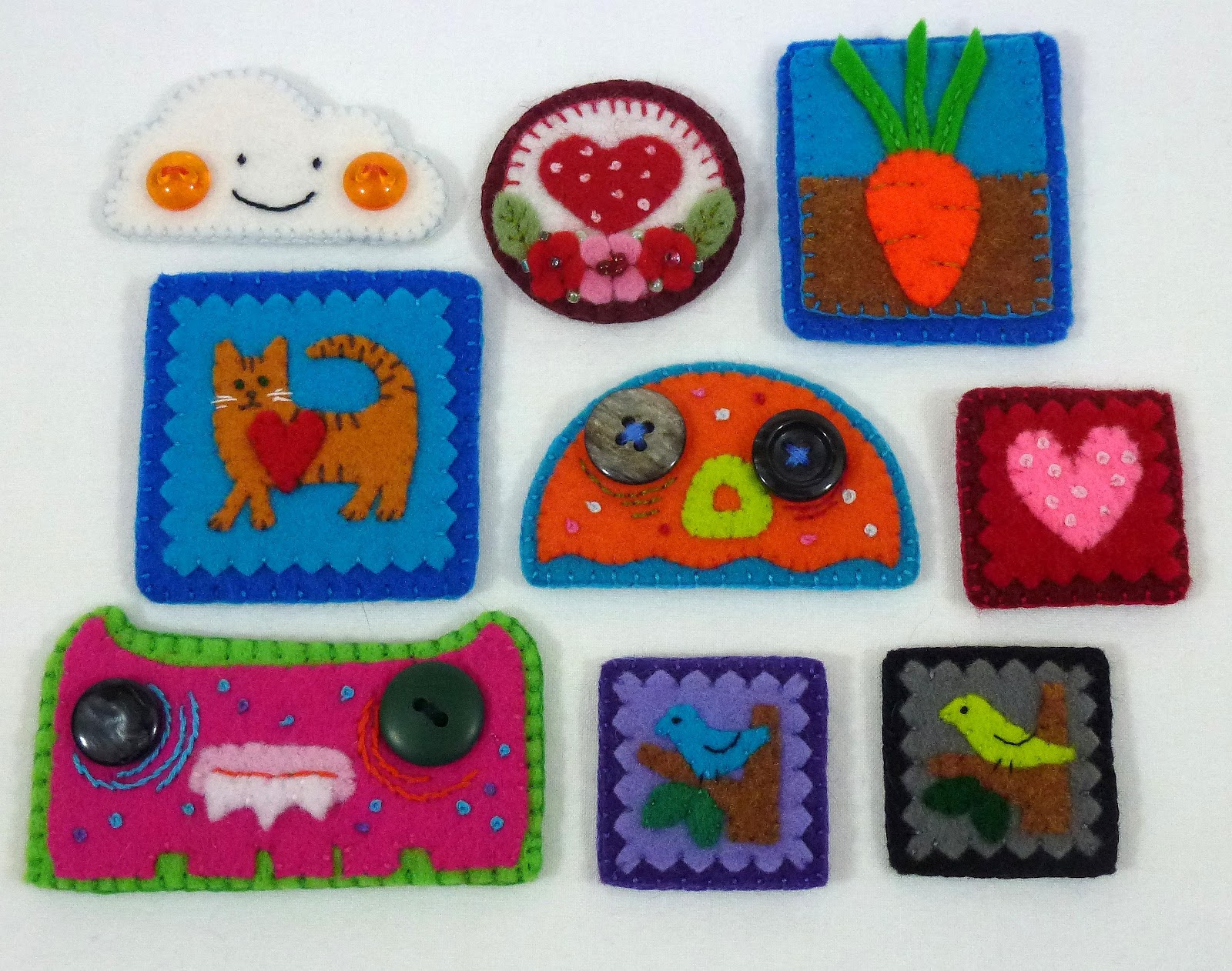 Leslie's Art and Sew: Felt Badge Obsession