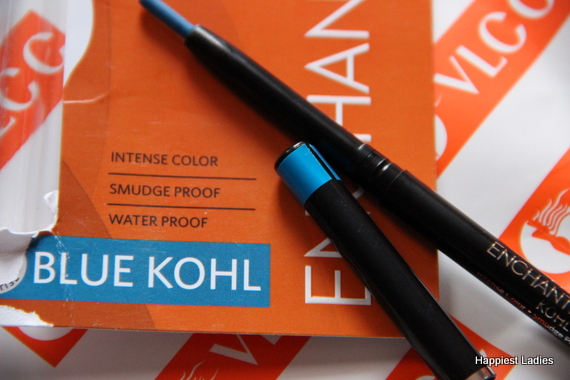 VLCC Enchanting Eyes Blue Kohl Review & Swatches - Happiest Ladies