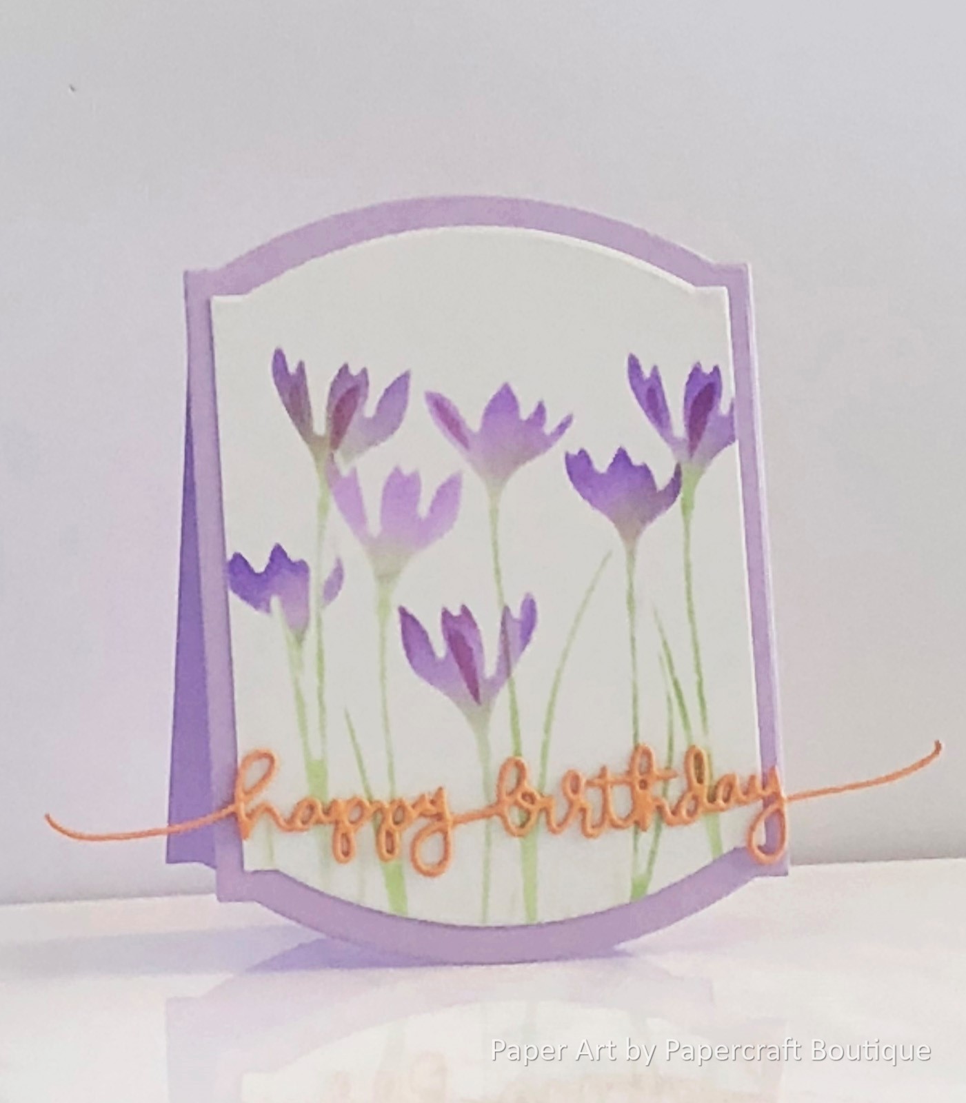 Papercraft Boutique: Crocus with Stenciling