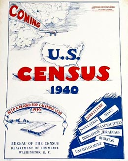 Rural North Carolina History: Poster Announcing 1940 U.S. Census