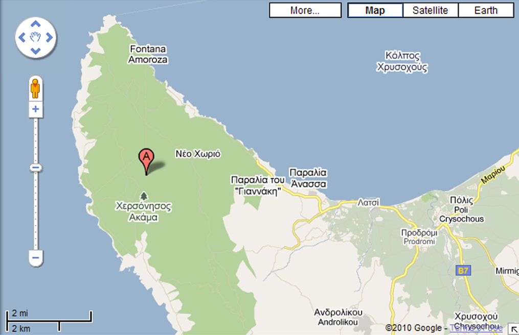 Akamas Cyprus (Ακάμας Κύπρος): Akamas - Cyprus Map and Details