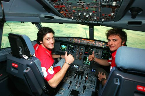 Flight To Success: Race Car Drivers Take Flight