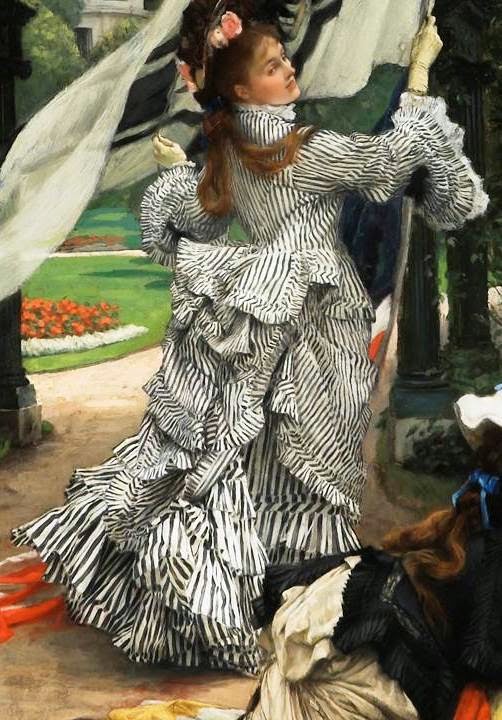 historia del traje: Capítulo 32: El estilo neorococó del primer polisón ...