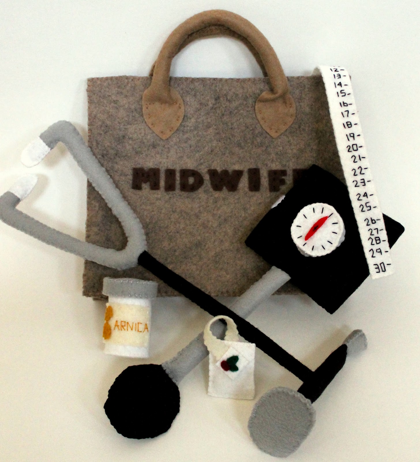 Mama's Felt Cafe: CLOSED: Anniversary Giveaway--Felt Midwife Play Set ...