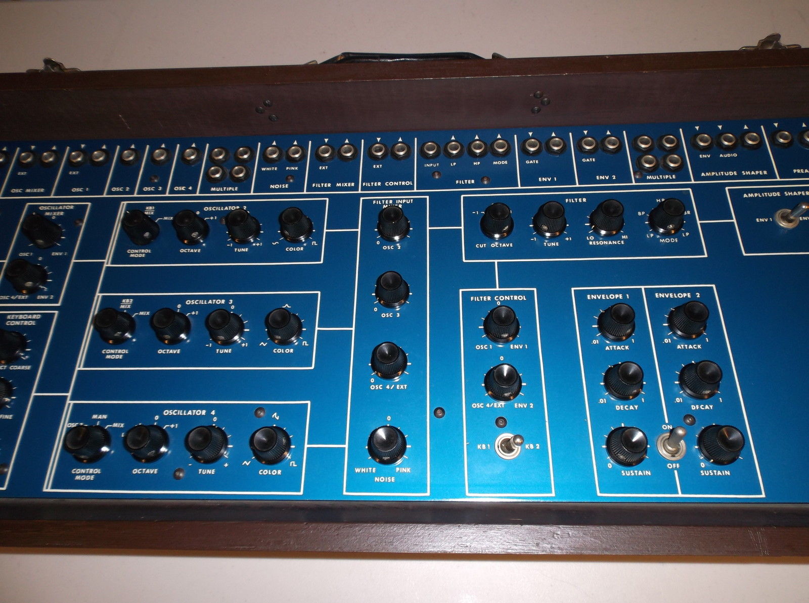 MATRIXSYNTH: Blue EML ElectroComp 100 Synthesizer with Extras Including ...