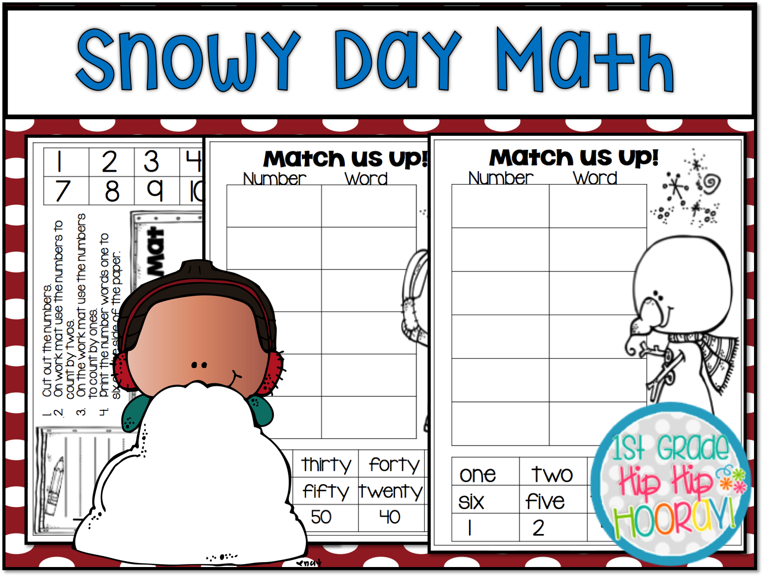 1st Grade Hip Hip Hooray!: Math is SNOW MUCH FUN!
