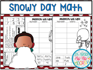 1st Grade Hip Hip Hooray!: Math is SNOW MUCH FUN!