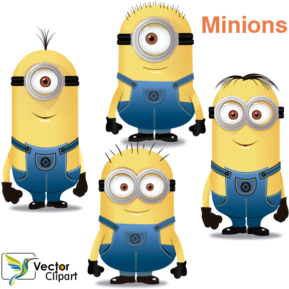 Los Minions - Vector | Vector Clipart