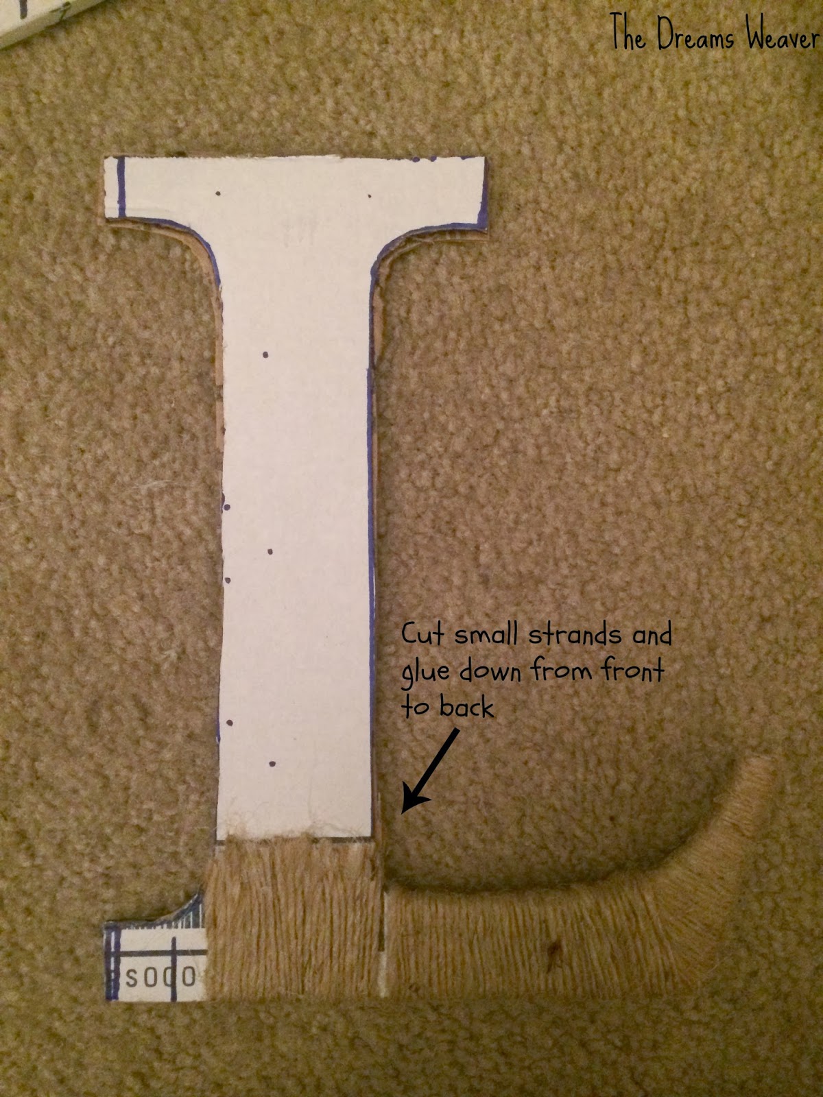 The Dreams Weaver: Monogram Jute Initial