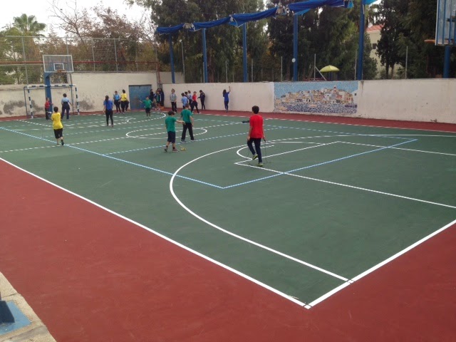 Tabeetha School in Jaffa: Basketball court