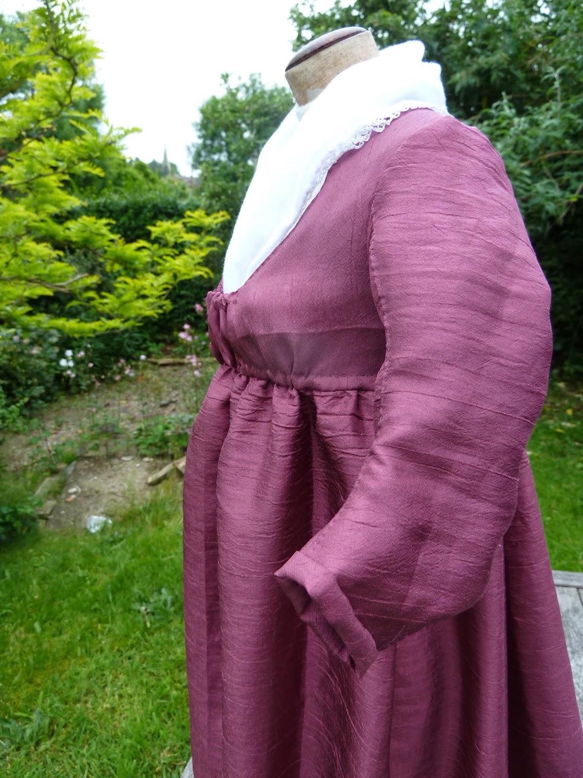 Regency sewing - it was tidy for 10 minutes.: 1795 Round Gown - the ...