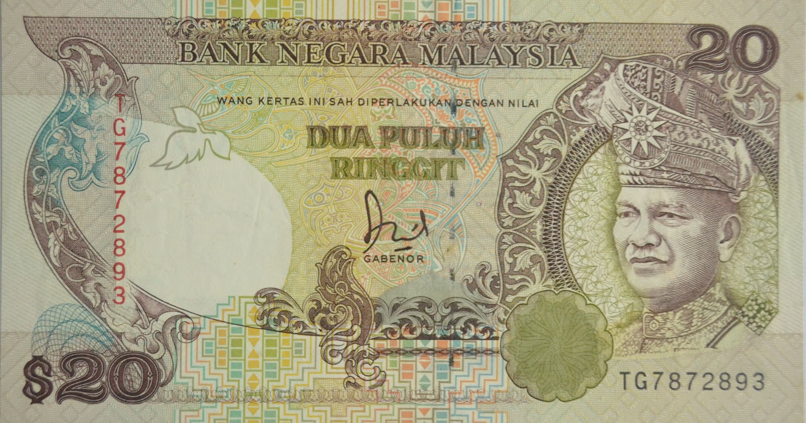 Galeri Sha Banknote: DUIT RM 20 1982-2012