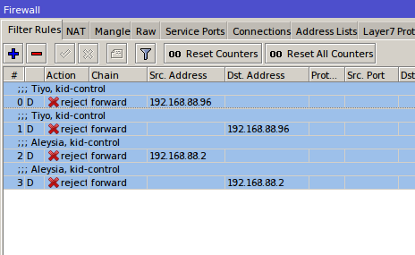 New Feature MikroTik Kid Control On ROS 6.41, 6.42 ~ Lombok Networking