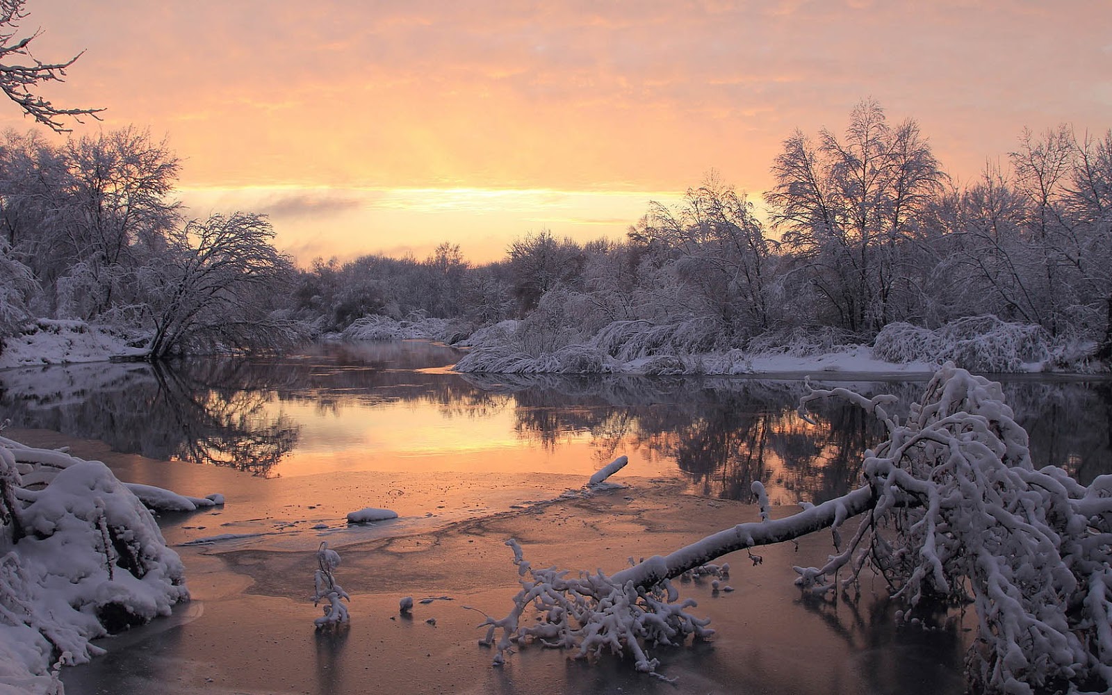 Achtergrond met een winterlandschap | Mooie Leuke Achtergronden Voor Je ...