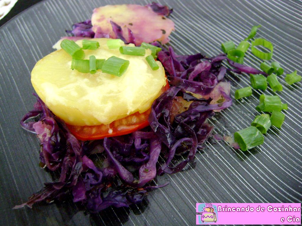 Brincando de Cozinhar e Cia: Mix de Batata e Repolho Roxo