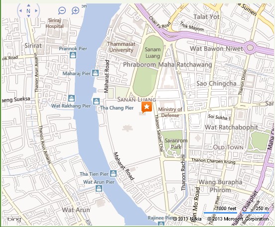 The Emerald Buddha Temple, Bangkok Location Map | About BTS Bangkok ...